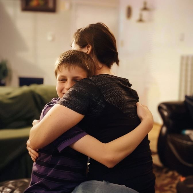 Mom fires back after stranger asks for her son's seat