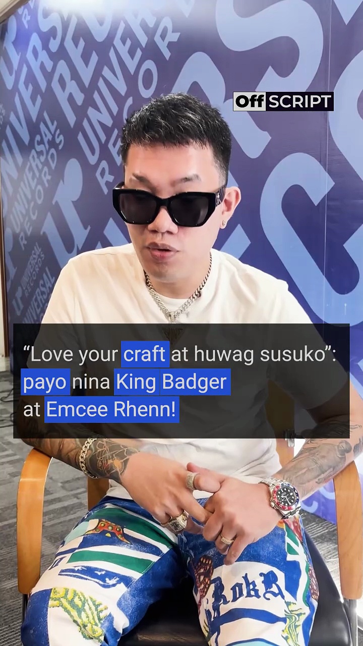Off script: King Badger at Emcee Rhenn, pinayuhan ang mga aspiring artists