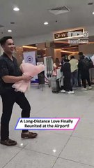 Emotional airport reunion surprise after long distance! Heartsome 💖
