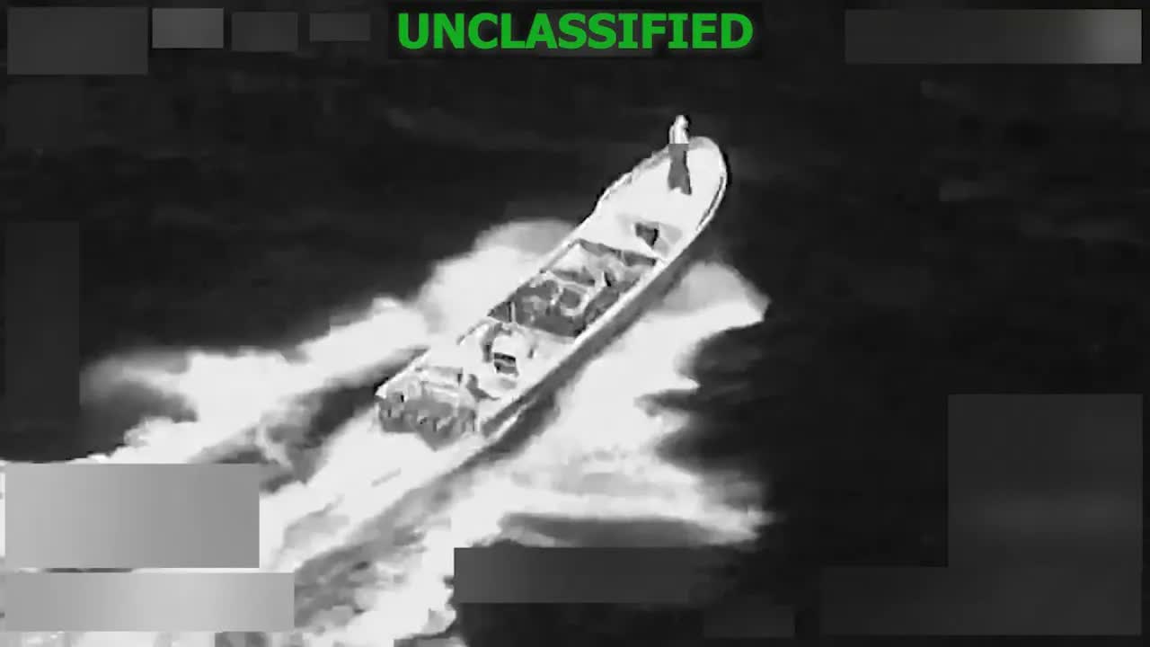 Footage of U.S. Forces Destroying a Terrorists Boat