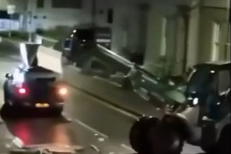 ATM heist caught on camera as thieves use tractor to rip cash machine ...