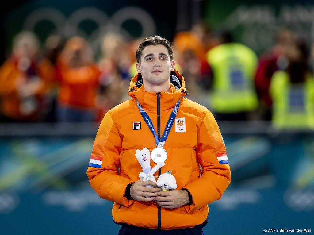 Schaatser De Boo heeft vrede met zilver na bijna perfecte race