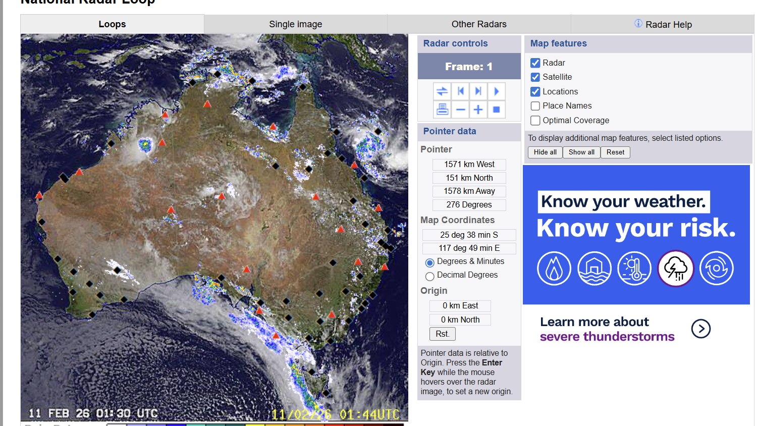 Old Bureau of Meteorology website being used by hundreds of thousands
