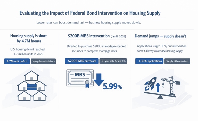 Evaluating the impact of federal bond intervention on national housing ...