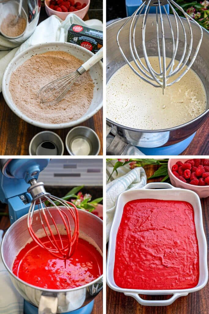 Red velvet brownie pudding recipe