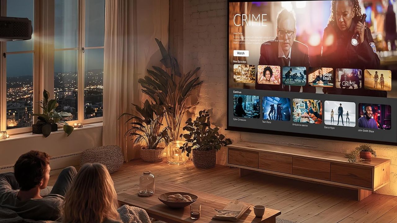 Forget OLED TVs — this new laser projector beams a 300-inch image and ...