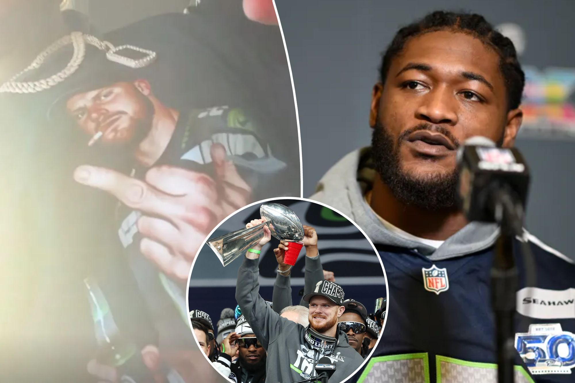 Ernest Jones addresses Seahawks haters in Sam Darnold middle finger ...
