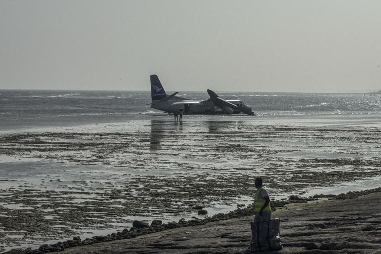Plane carrying 55 passengers forced to crash land in the ocean