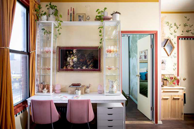 A tiny living room had virtually no storage - 2 almost invisible IKEA ...