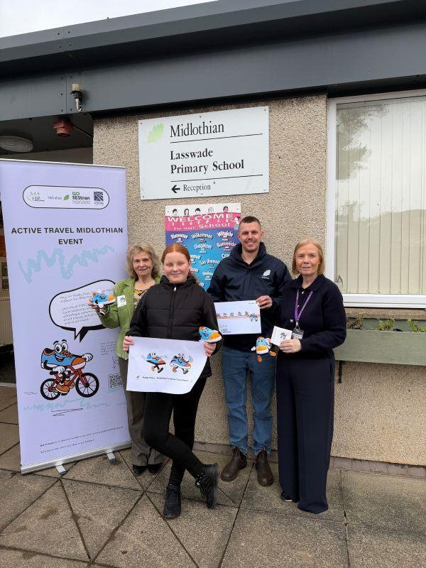 Pupil returns to Midlothian school to celebrate competition win