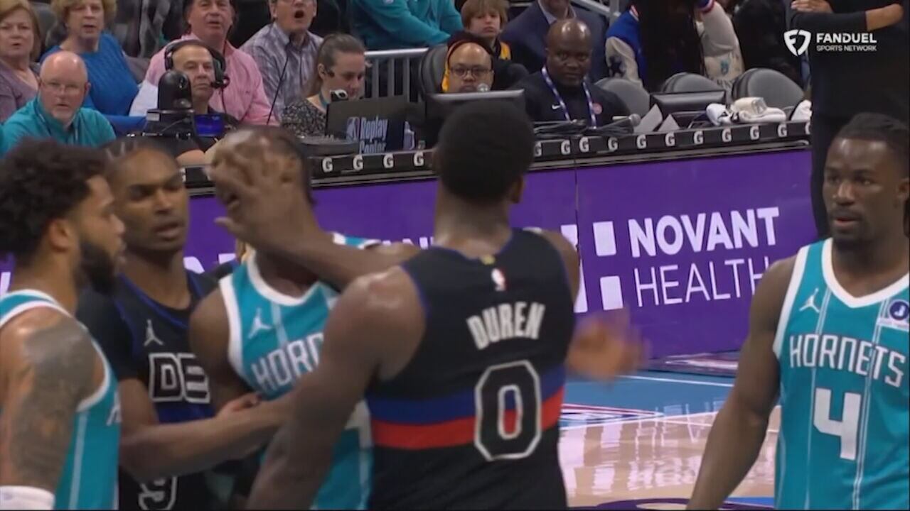Suspensions announced after fight during Hornets-Pistons game