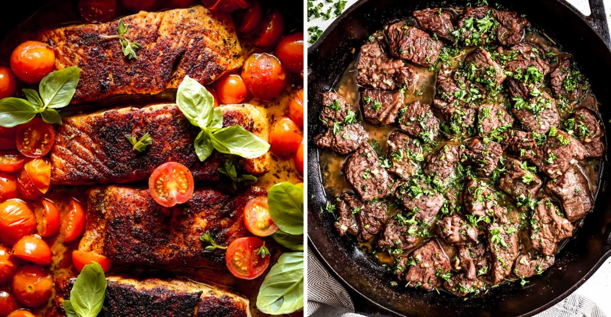 20 dinners requiring one pan and 20 minutes