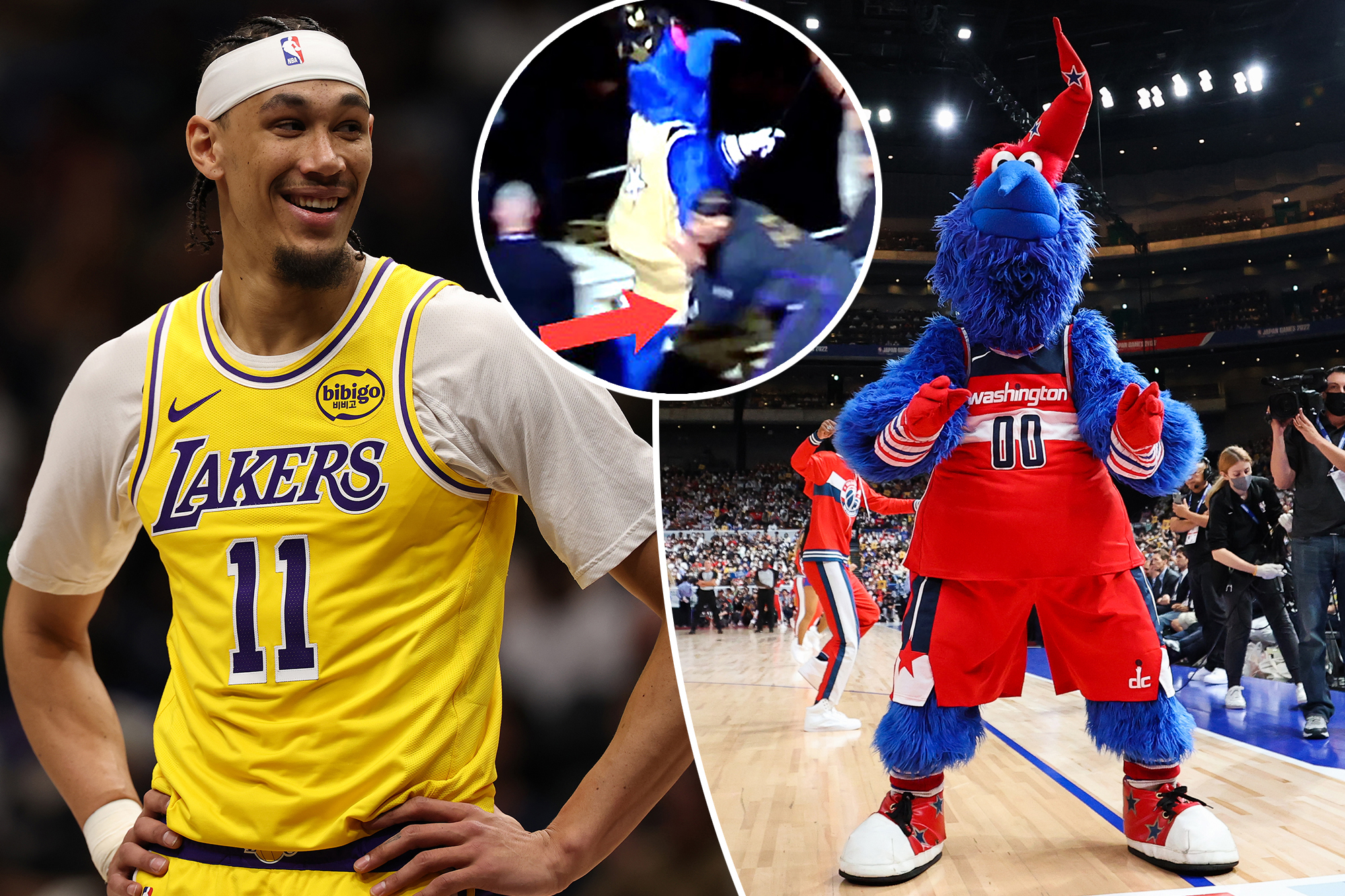 Wizards mascot hires high-powered attorney after Jaxson Hayes shoving ...