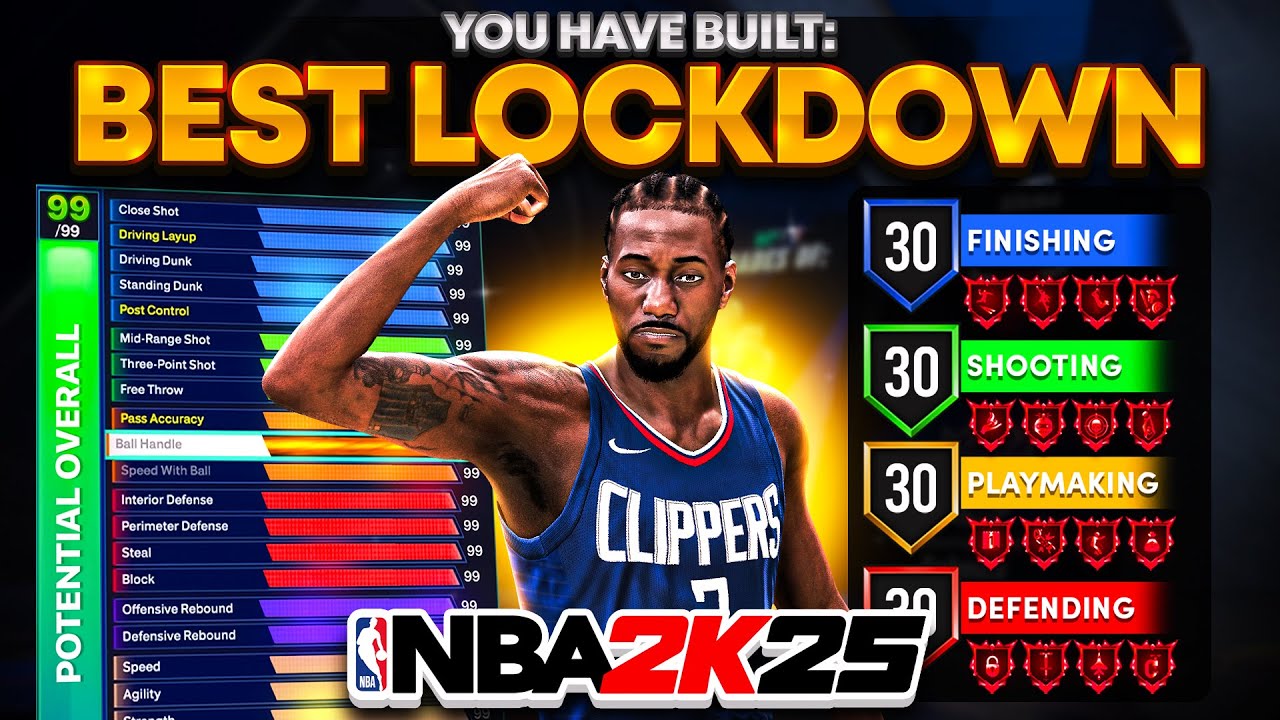 New best lockdown build in NBA 2K25! 99 steal + 99 perimeter defense ...