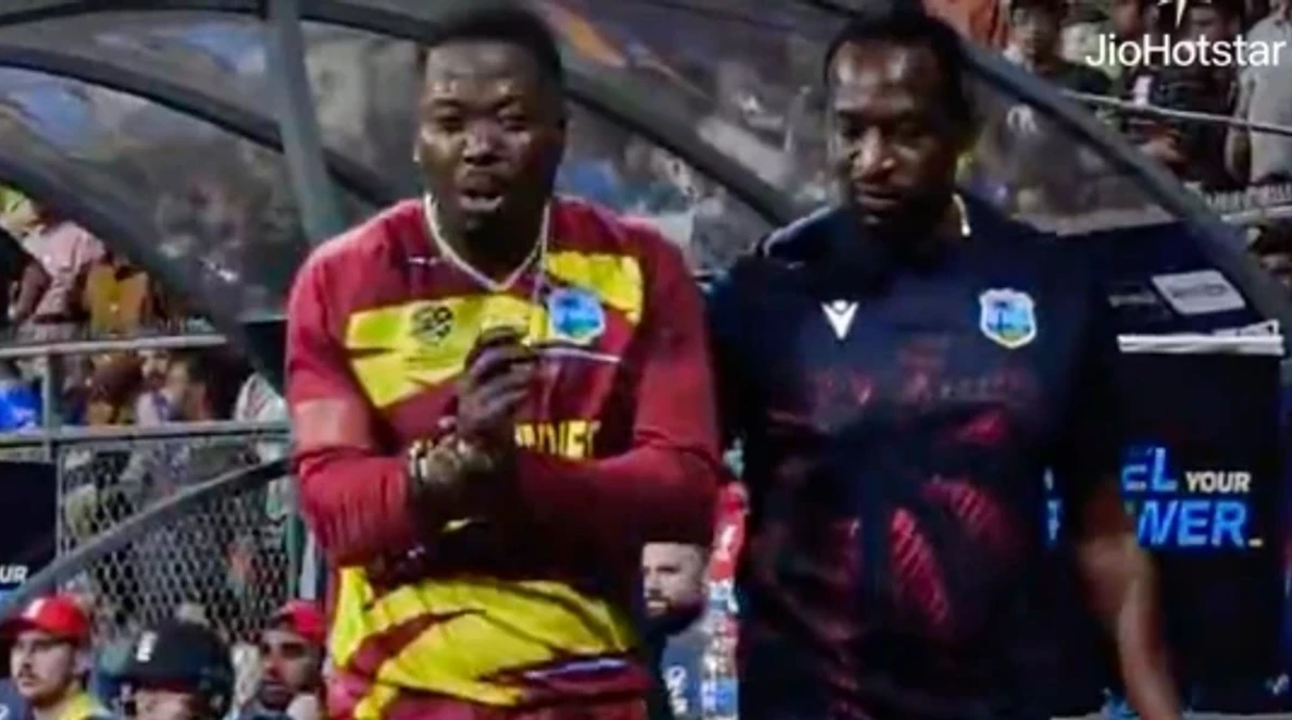 Why Sherfane Rutherford went off the field vs England in T20 World Cup 2026