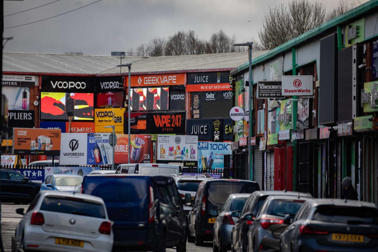 Inside Britain’s vape capital, where over 50 e-cig shops line the streets