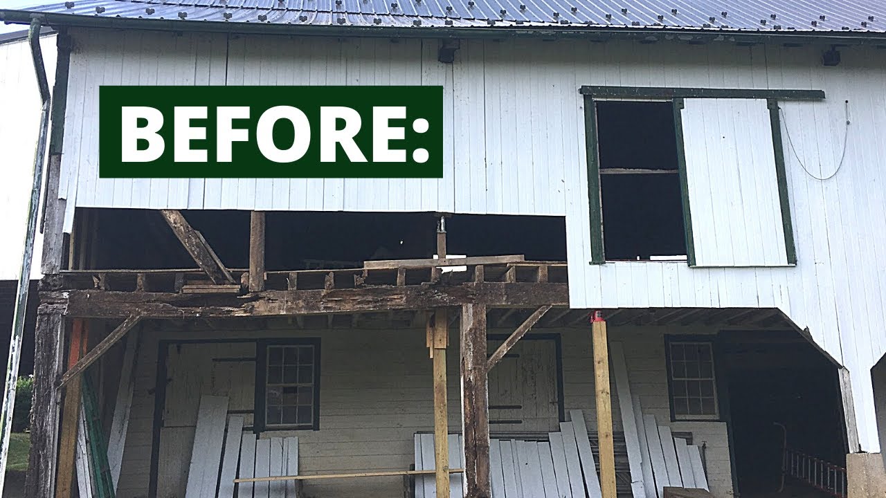 Repair severe barn storm damage using simple solo techniques