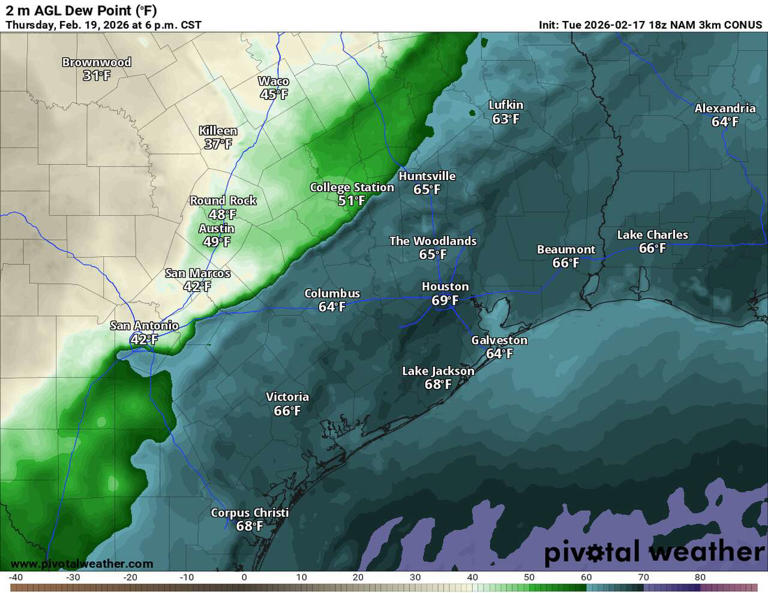Houston heats up to muggy 80s. How much will weekend cold front sink ...