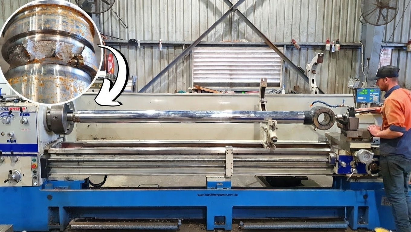 Building a custom rod for a 90‑ton excavator