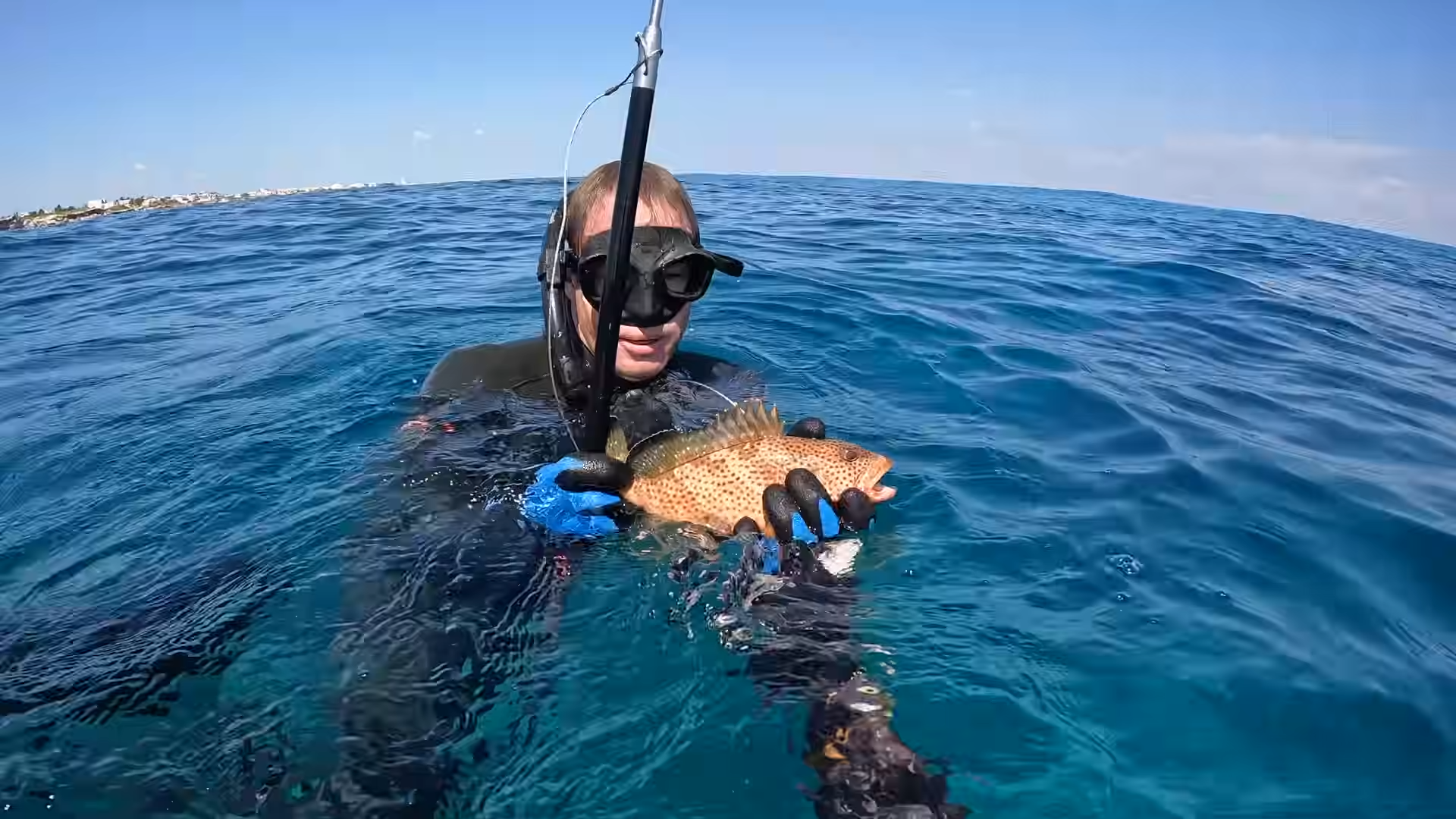 The water was perfectly clear - so was the target