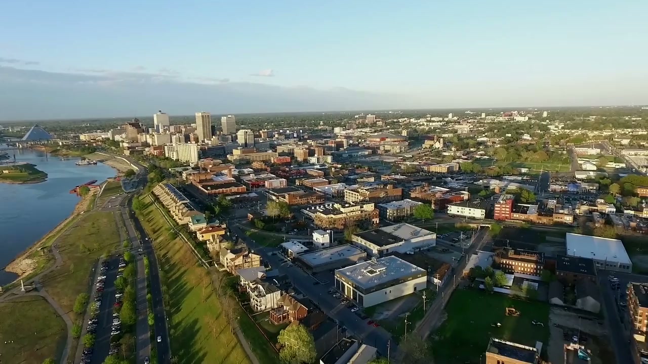 Memphis, Tennessee: Drone tour of the home of the blues & rock 'n' roll