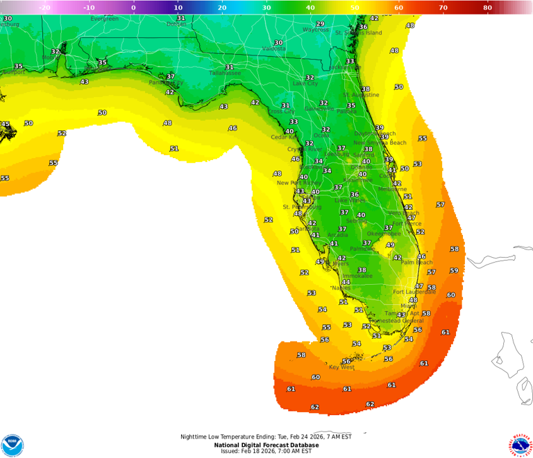 Florida temps wild ride: When record highs become frigid lows
