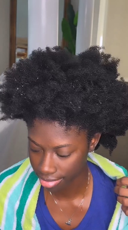 The hair shrinkage transformation everyone talks about