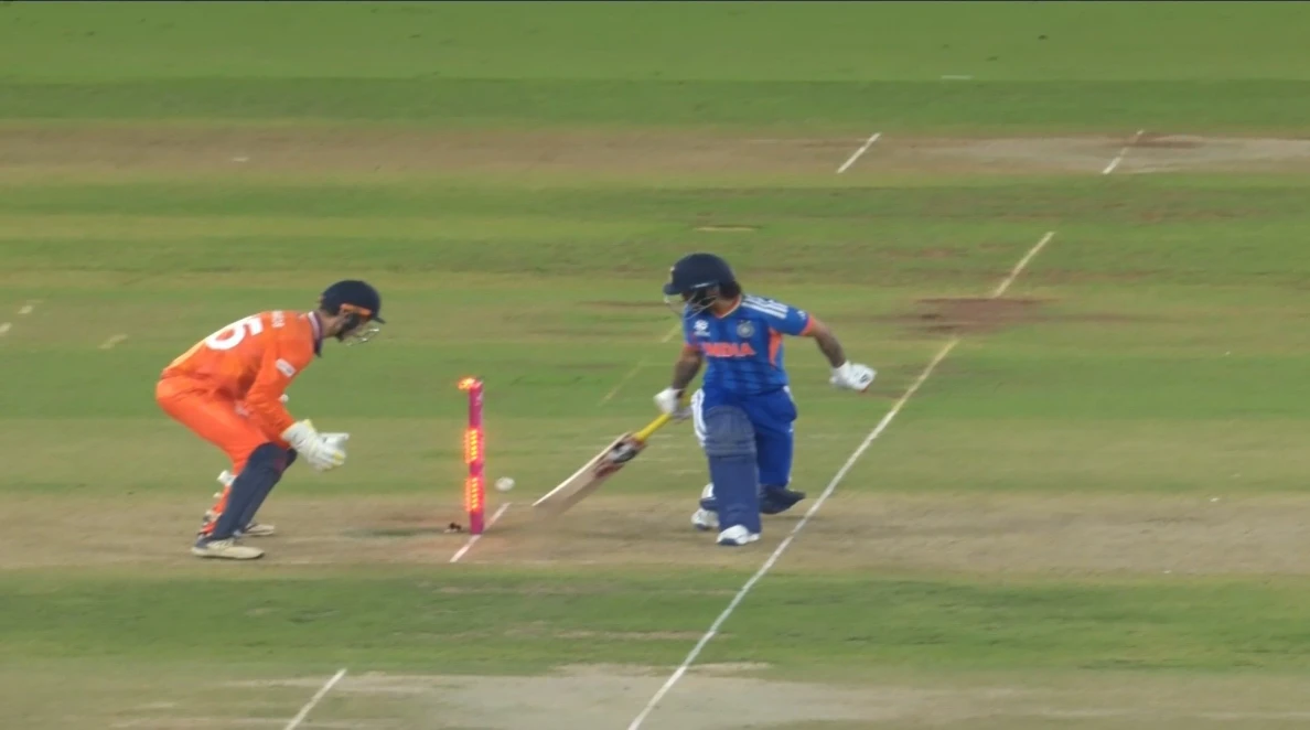 Watch: Ishan Kishan bowled in the most unfortunate way vs Netherlands ...