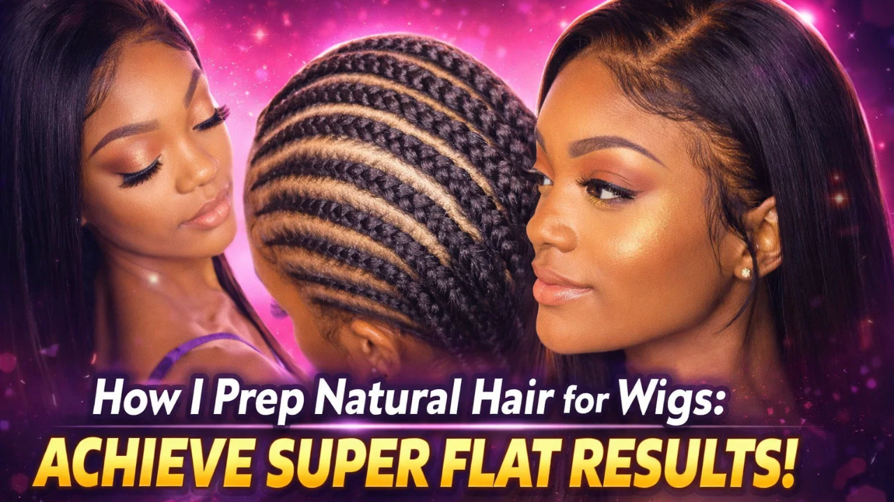 How I prep natural hair for wigs: Achieve super flat results!