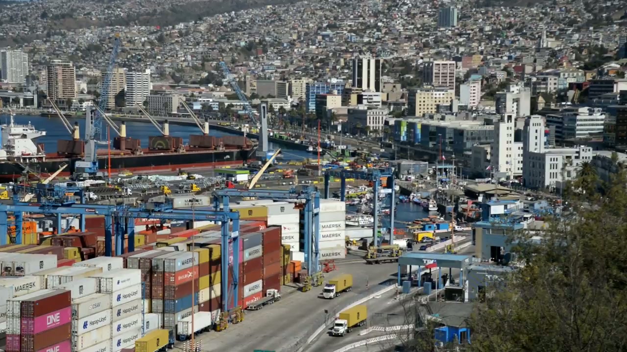 Valparaíso, Chile: A drone's colorful cityscape