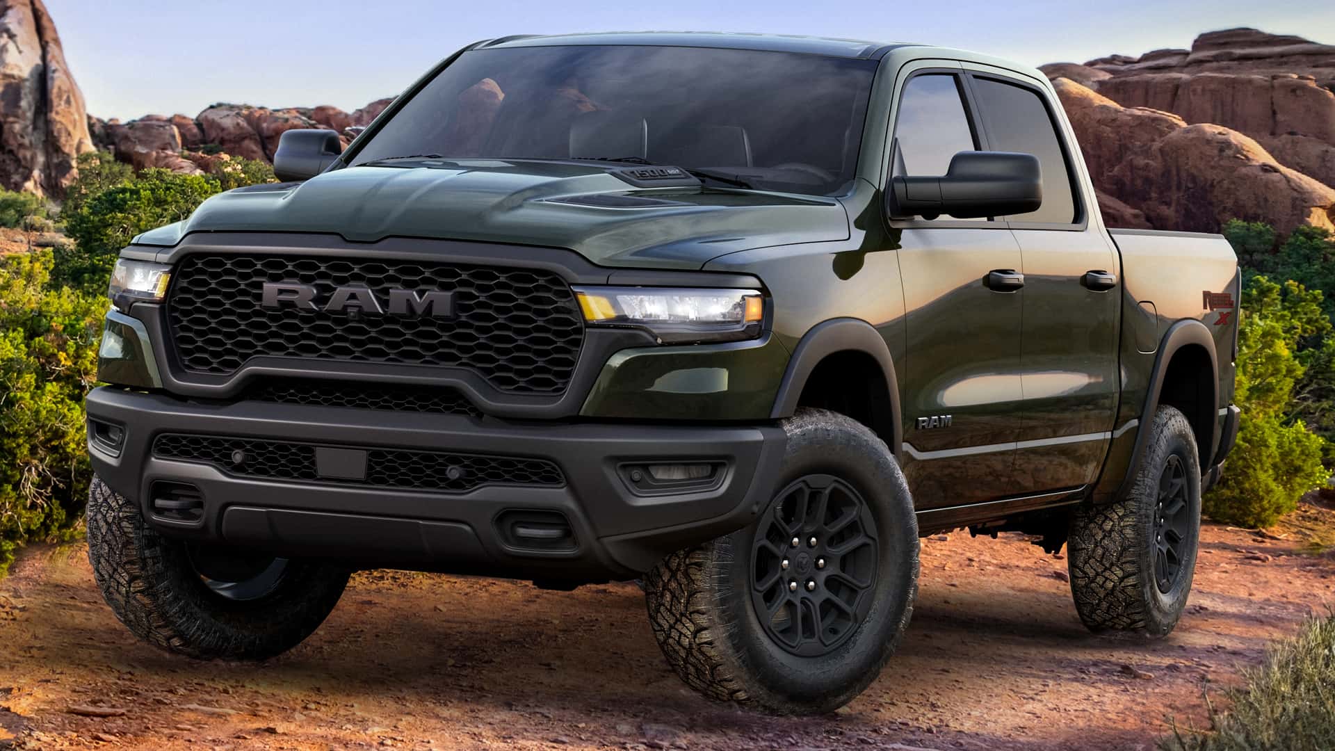 2026 Ram 1500 Rebel X goes full combat mode in military green