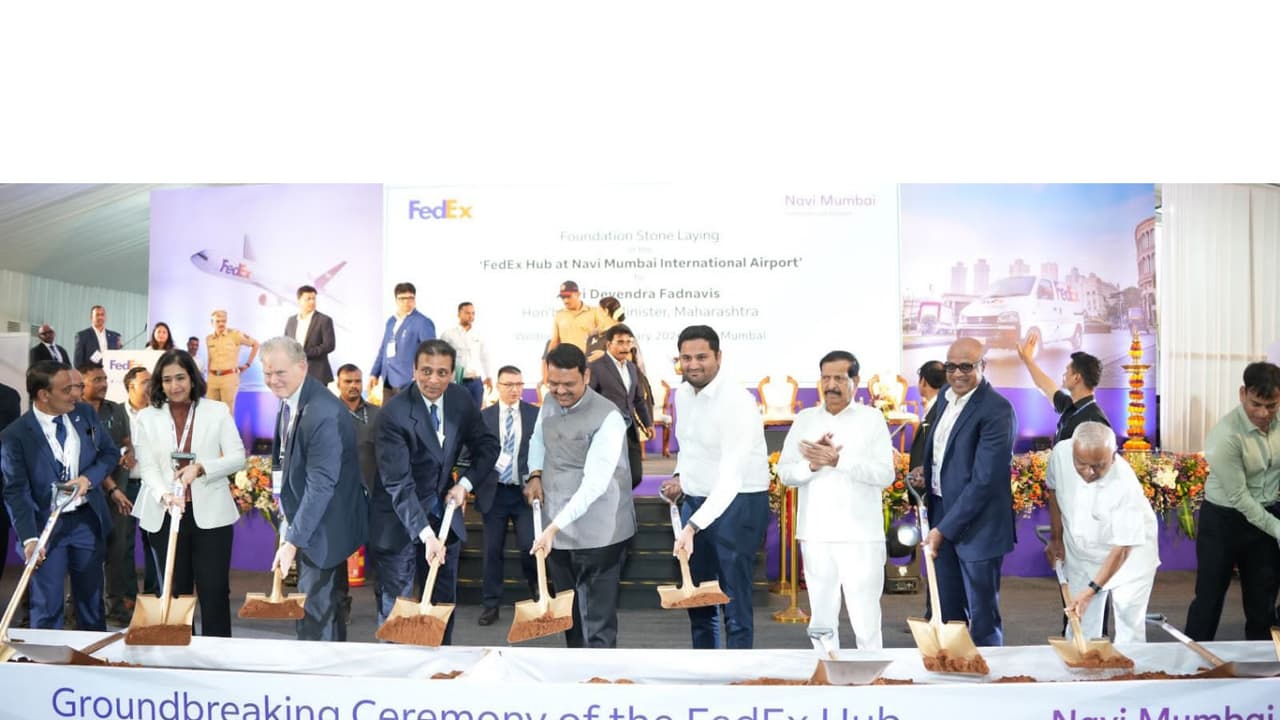 FedEx, Adani break ground on Rs 2,500 crore cargo hub at NMIA