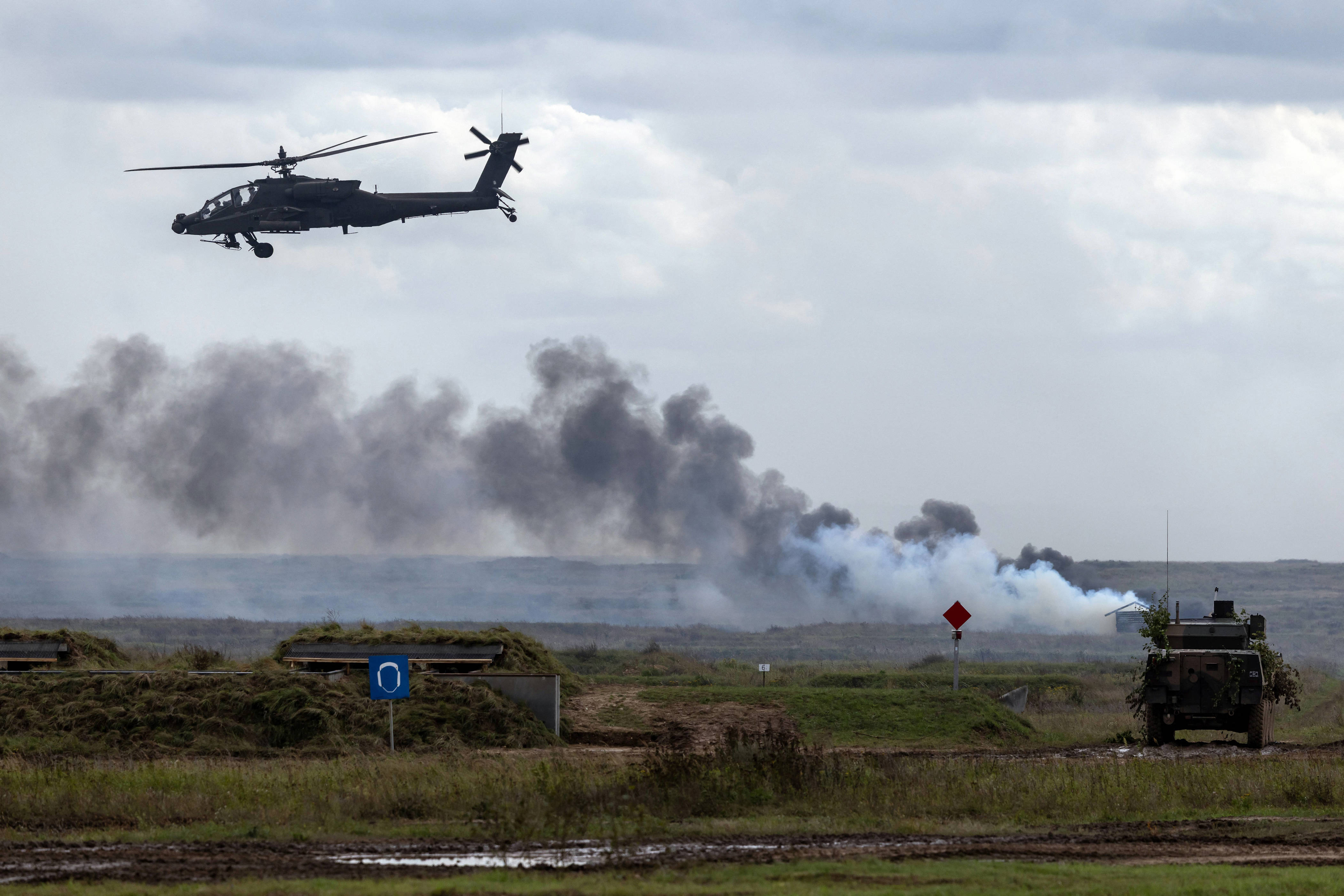 Apache helicopters downed drones in air-to-air combat with 30mm ...