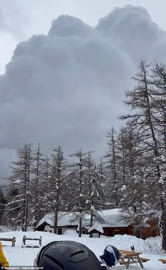 'Calm down! Just breathe!' New footage shows moment avalanche blasts ...