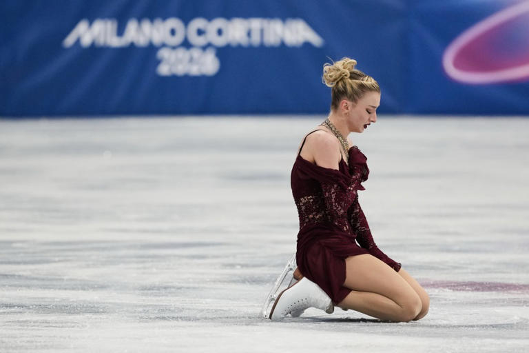 Amber Glenn posts uplifting message after devastating error in Olympics ...