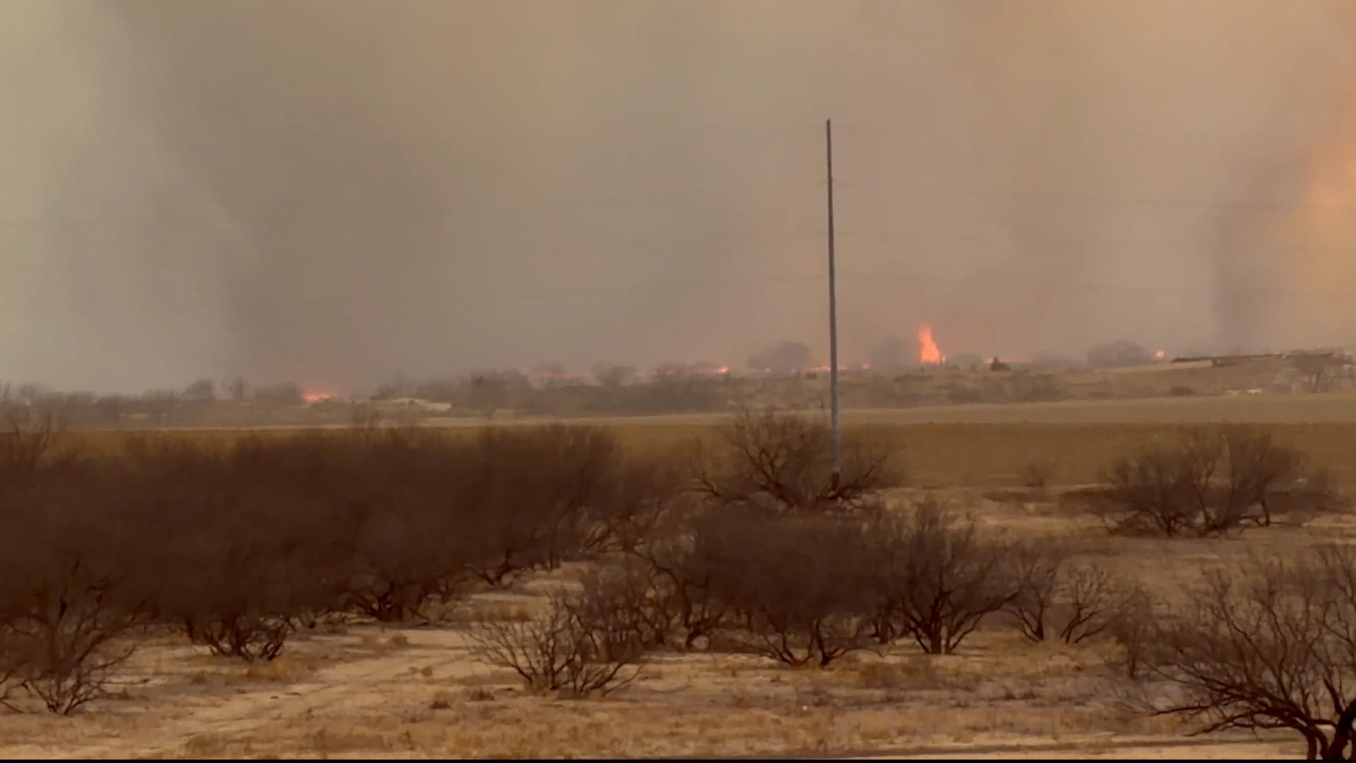 Yellow Fire grows to estimated 14,200 acres in Texas Panhandle