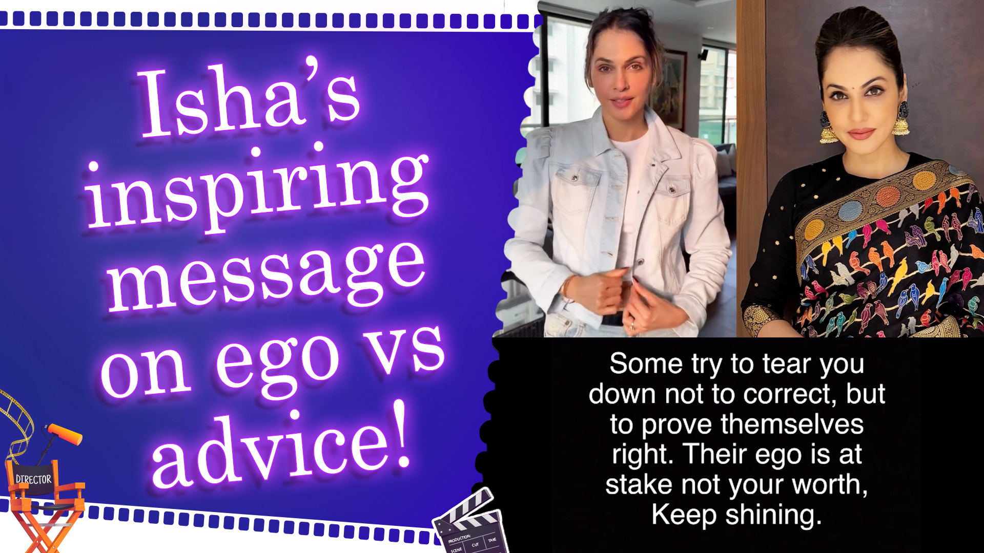 Isha Koppikar shares inspiring message about ego and self-worth, says ...