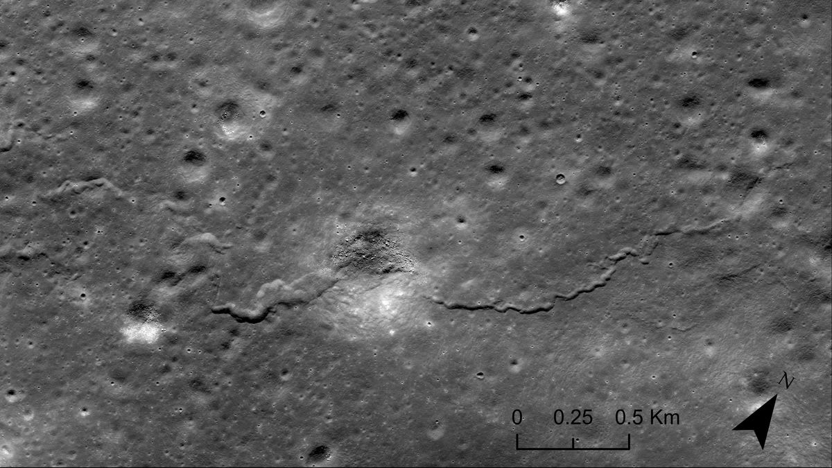 The moon is definitely shrinking, newly found geological features confirm