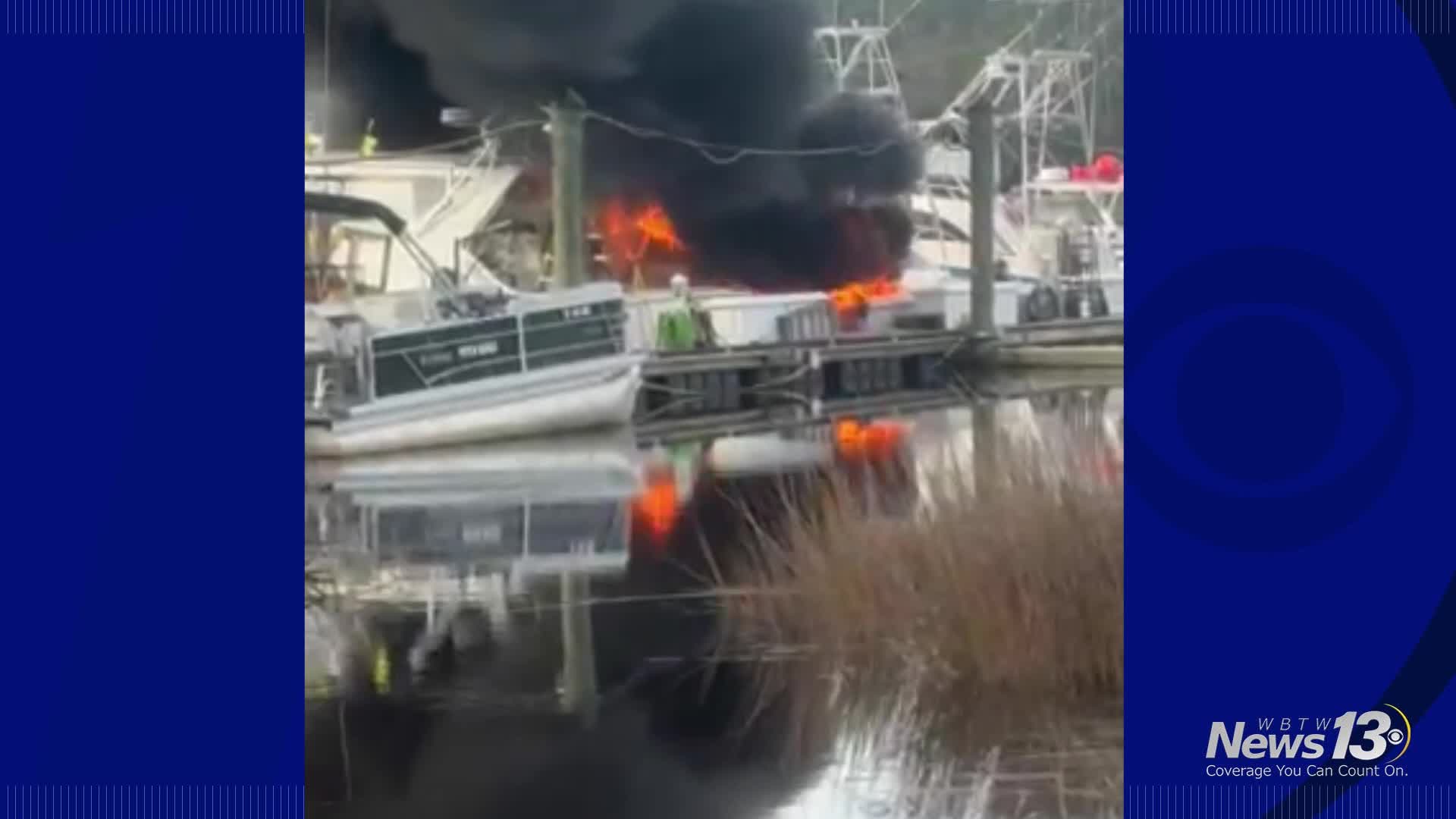 Multiple boats damaged in Little River fire