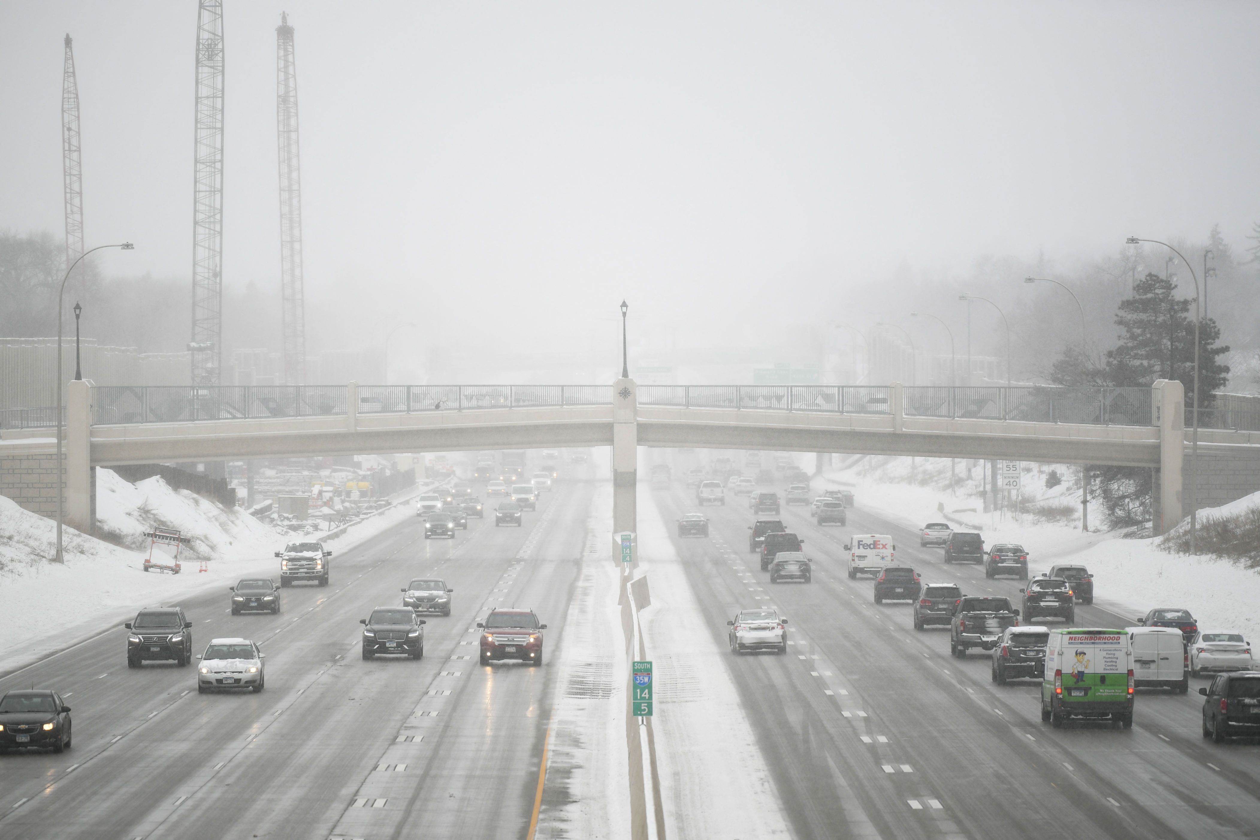 Winter storm map shows where people told do not travel: "Emergencies only"