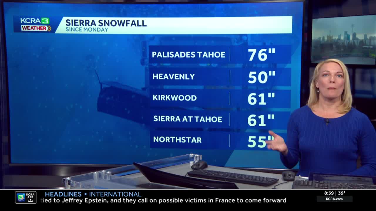 Sierra ski resorts pick up 4-6 feet of snow