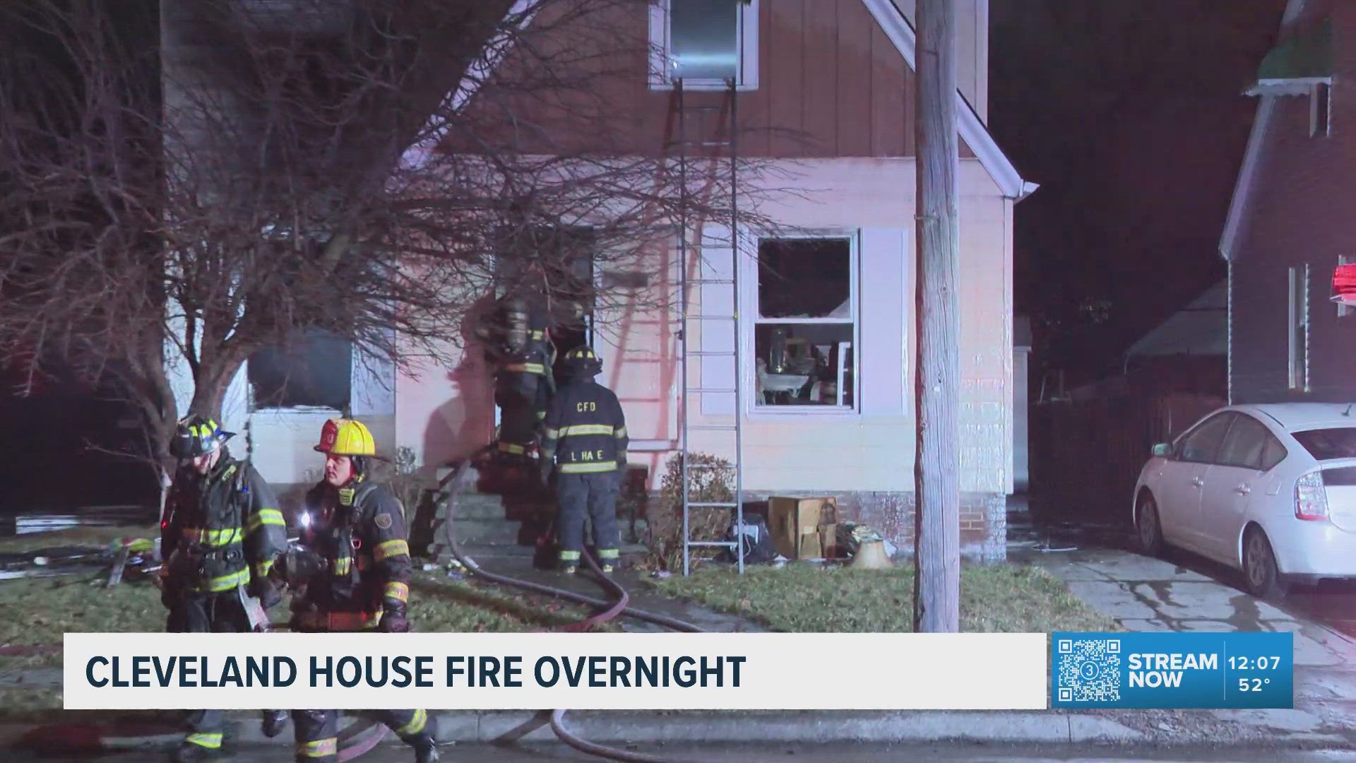 Space heater causes Cleveland house fire