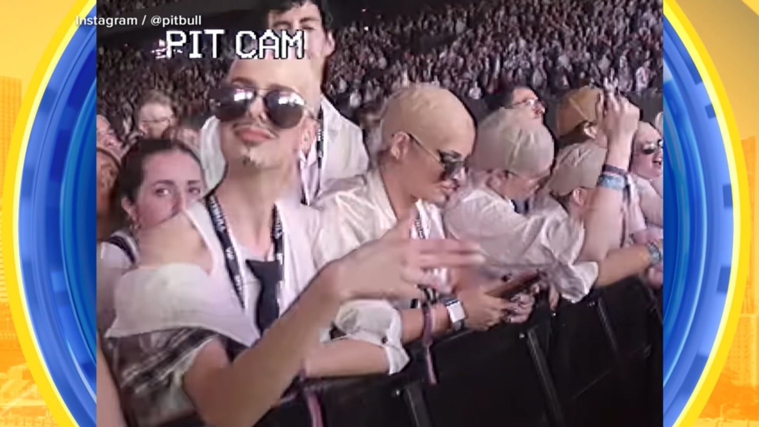 Pitbull hopes to set world record during concert