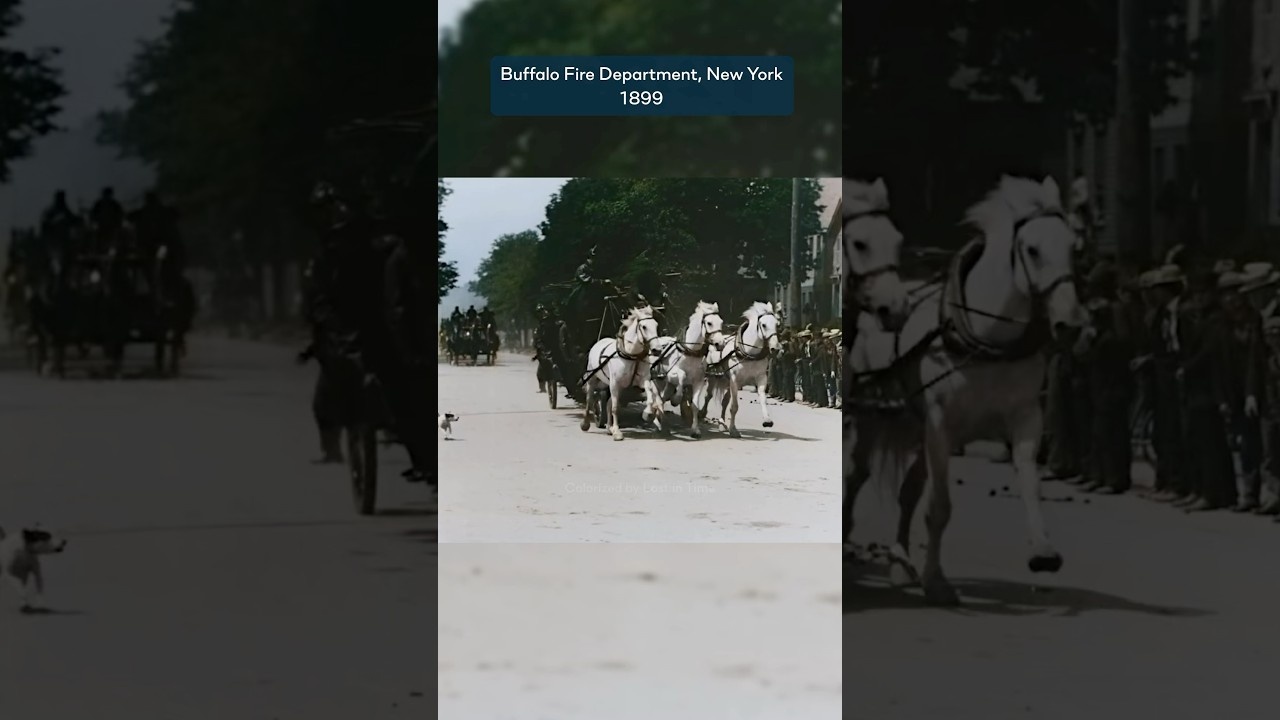 Buffalo, New York in 1899 colorized and upscaled