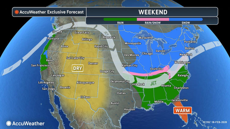 Snow storm weather forecast this weekend in Augusta County, Staunton