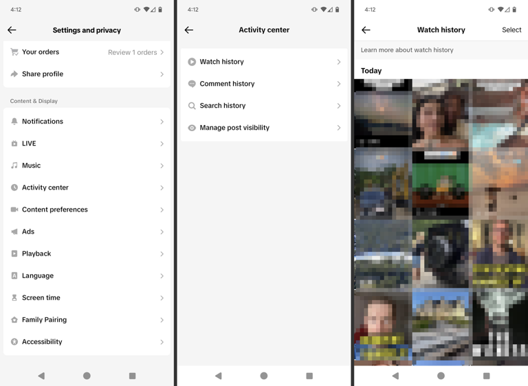 How to access and manage your TikTok watch history on iOS and Android