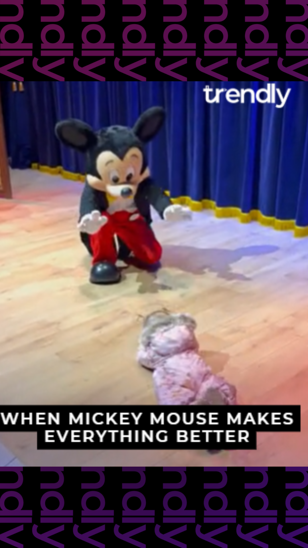 Heartwarming scene unfolds after toddler stumbles while greeting Mickey ...