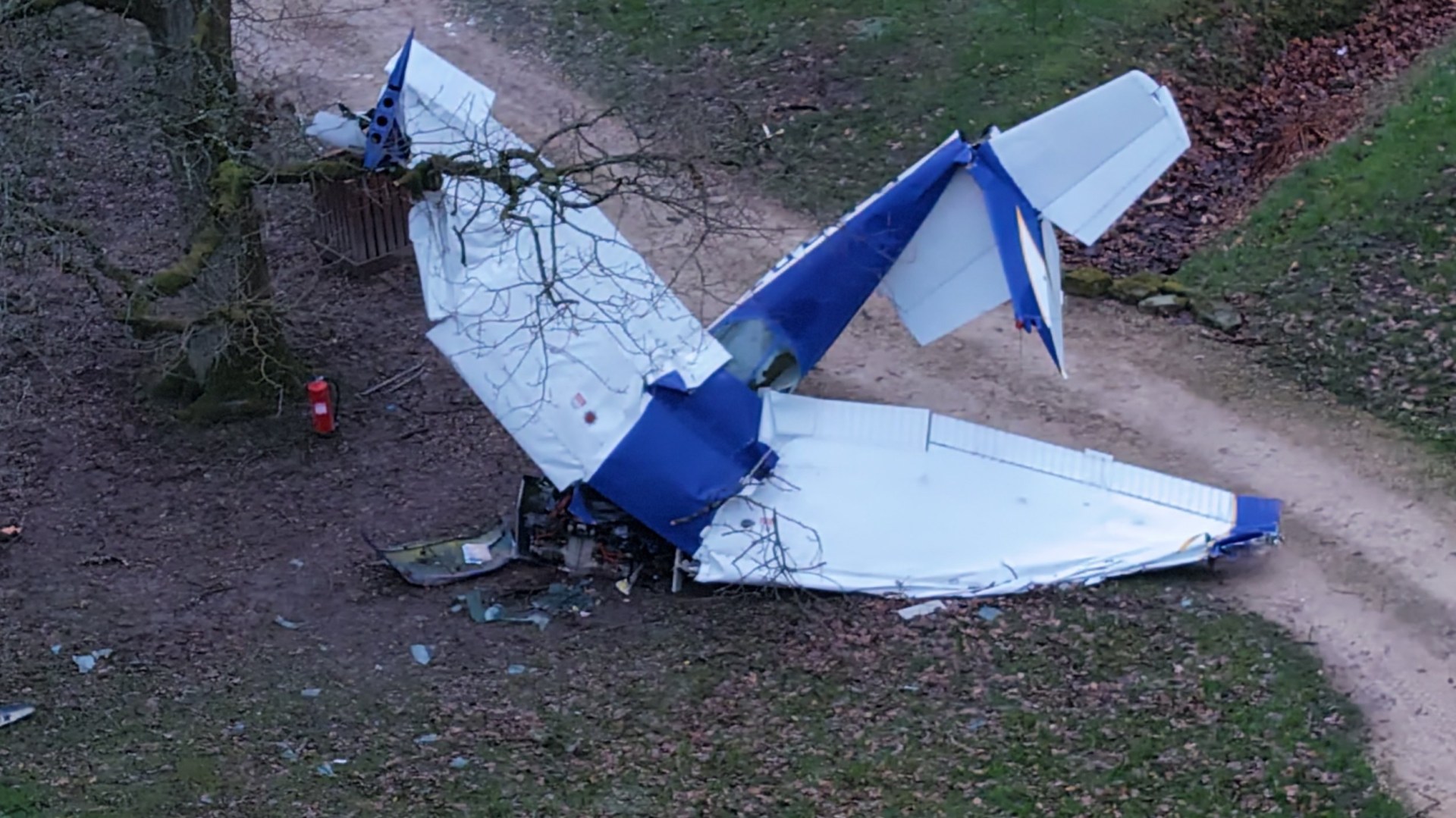 Pilot, 22, dies after plane crashes into North Yorkshire sculpture park