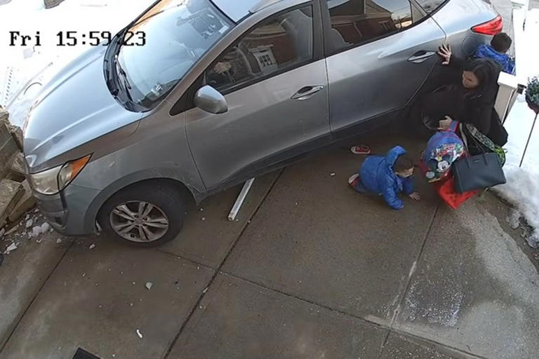 Wild video shows mom, 2 sons hit by alleged drunk driver outside New ...