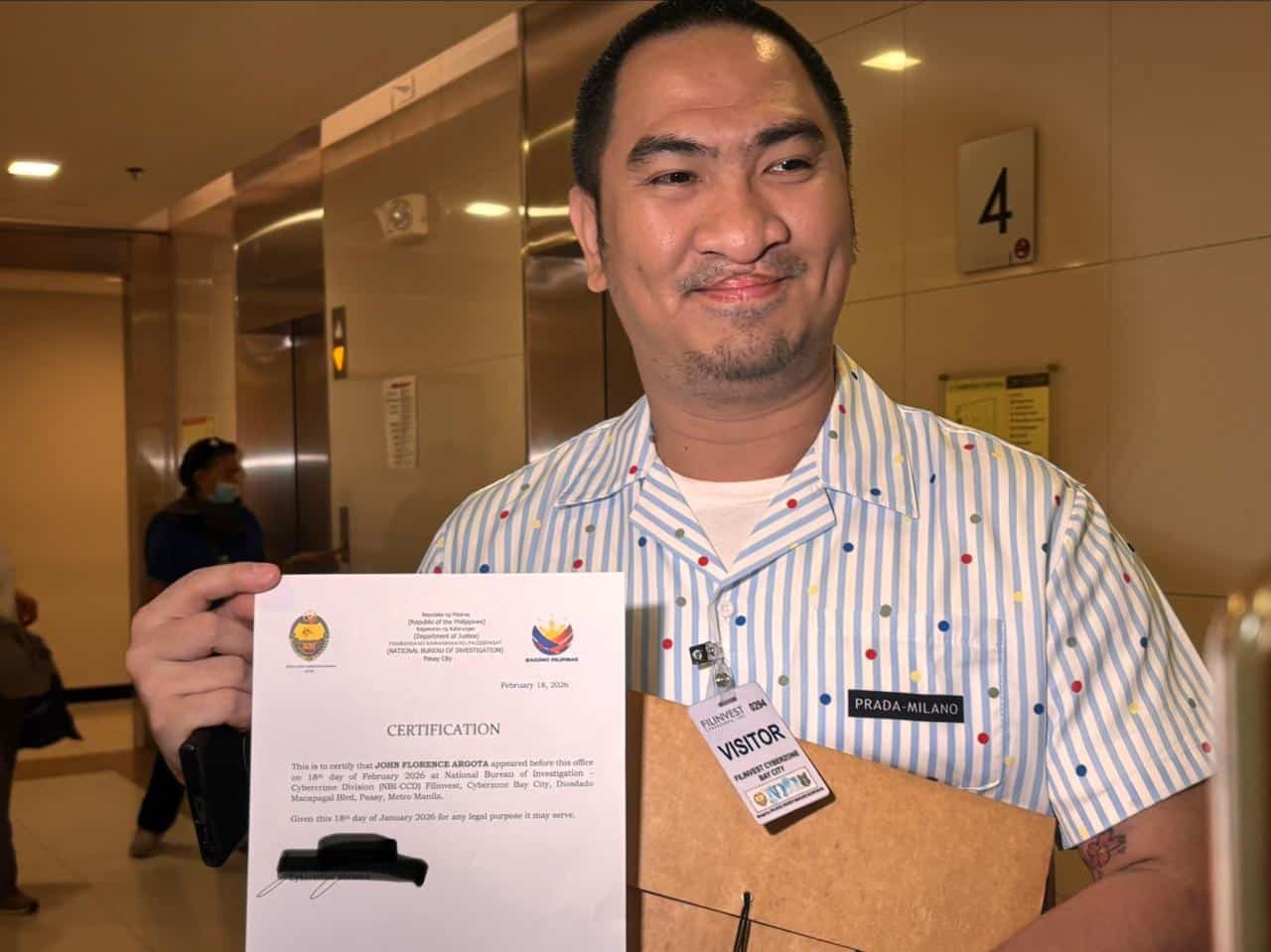 NBI sues vlogger Jack Argota over alleged fake medical records of Marcos